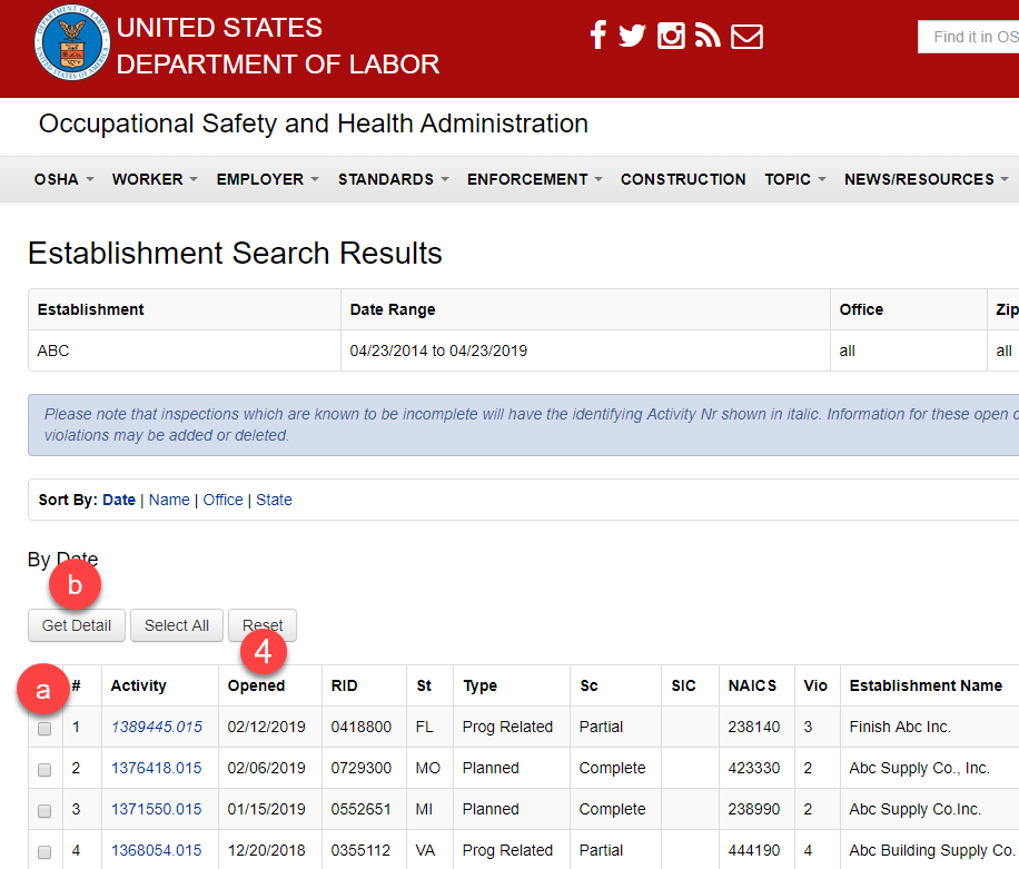 How do I report/read OSHA Citations?